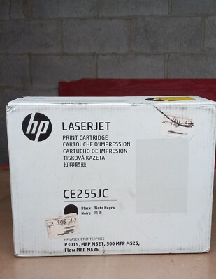 GENUINE HP CE255JC BLACK LASERJET PRINT CARTRIDGE FOR P3015,MFP M521 ...