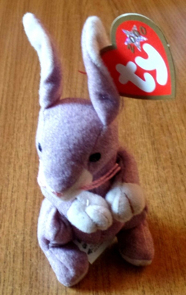Vintage 2000 TY TEENIE BEANIE BABIES "Springy the Lavender Bunny" McD ...