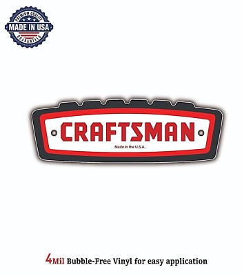CRAFTSMAN TOOLS VINYL DECAL STICKER CAR BUMPER 4MIL BUBBLE FREE US MADE ...