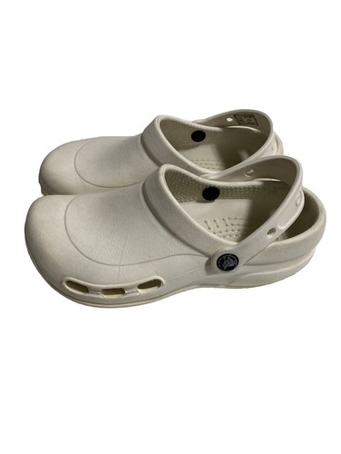 Crocs Clog White At Work Specialist Shoes Men/Womens Sz M5/W7 | eBay