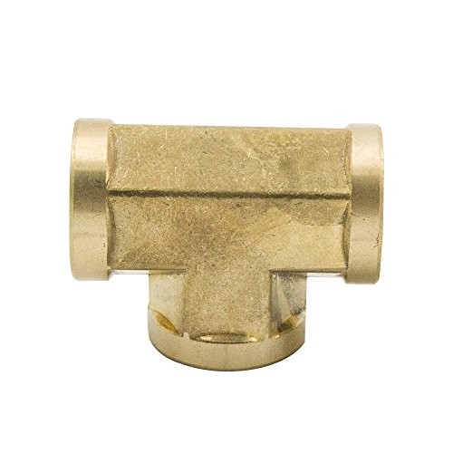 Brass Pipe Fitting - Forged Union Tee, 1/2" NPT Female x 1/2" NPT Tee 1 ...
