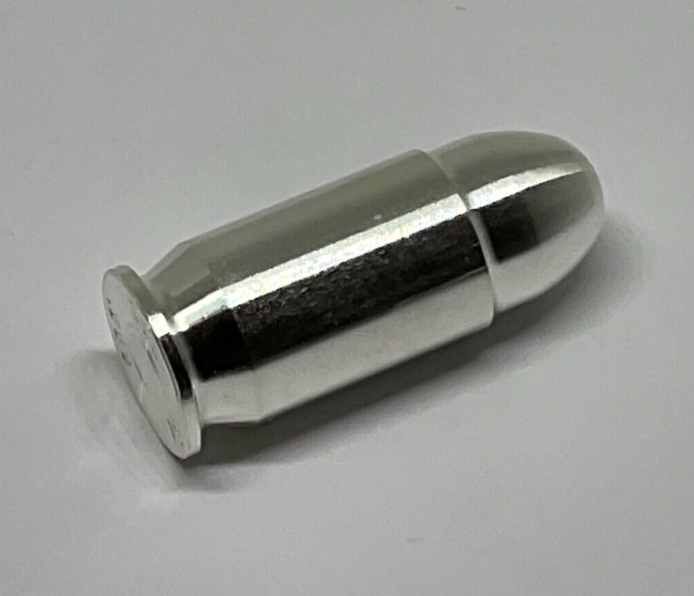1 oz .999 Fine Silver Bullet .45 Caliber, by Elemetal, in a Gift Box | eBay
