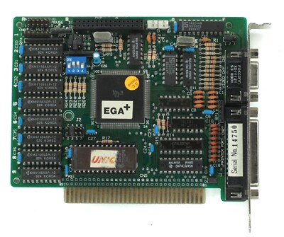 EGA video card - VDL C3 - FLYTEK EGA - ISA8 - TESTED | eBay