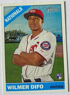 2015 Topps Heritage Baseball #682 Wilmer Difo RC Washington Nationals ...