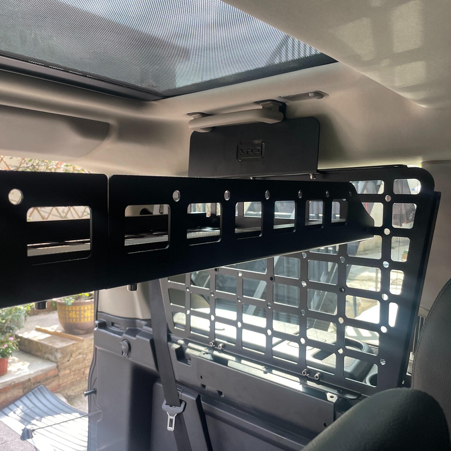 for Land Rover LR3 LR4 Molle Panels Rear Cargo Shelf Storage Luggage ...