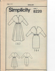 Simplicity 8220 Sewing Pattern Misses Petite Dress Slim OR Flared Skirt ...