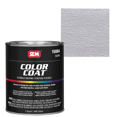 SEM Color Coat - Plastic & Vinyl Flexible Coating, Silver, 1 Quart | eBay