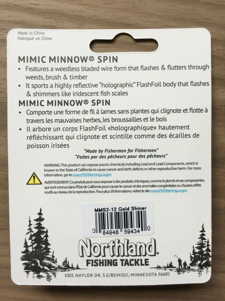 Northland Fishing Tackle - Mimic Minnow® Spin - Gold Shiner | eBay