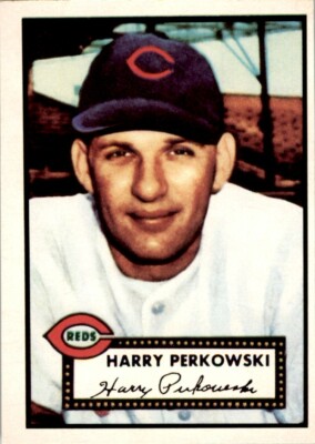 1983 TOPPS 1952 REPRINT SERIES #142 HARRY PERKOWSKI CINCINNATI REDS | eBay