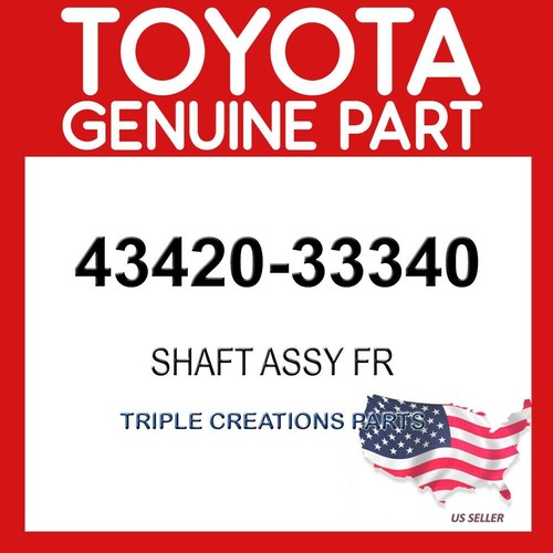 TOYOTA GENUINE 4342033340 SHAFT ASSY FR 43420-33340 | eBay