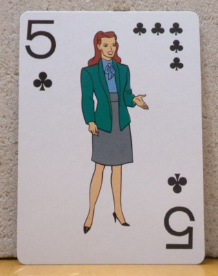 VINTAGE BATMAN THE ANIMATED SERIES TRADING PLAYING CARD 5 CLUBS SUMMER ...