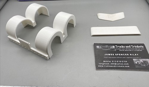 1/25 Peterbilt Kenworth Drop Visor Texas Bumper Custom Rear Fenders ...