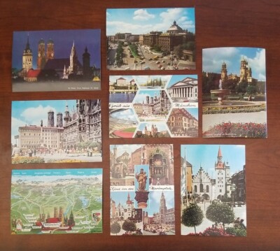 Set Of 8 Antique German Postcards - Munchen - Munich - Monaco d.B. | eBay