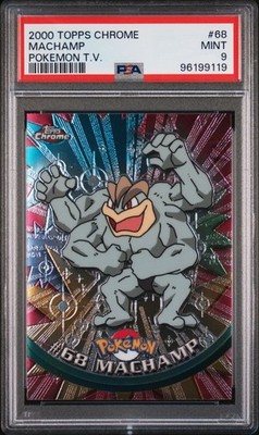 2000 TOPPS CHROME POKEMON T.V. 68 MACHAMP | PSA 9 | eBay