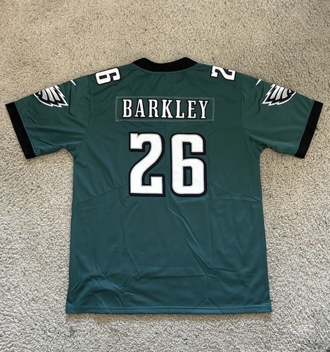 Philadelphia Eagles #26 Saquon Barkley Jersey w/ Super Bowl Patch ...