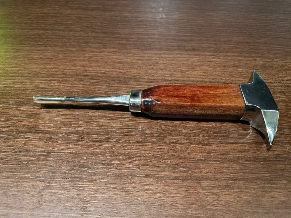 YAMACHU Ice Pick Mini Stainless Wood Handle Japan Bartender Tool 17.5cm ...