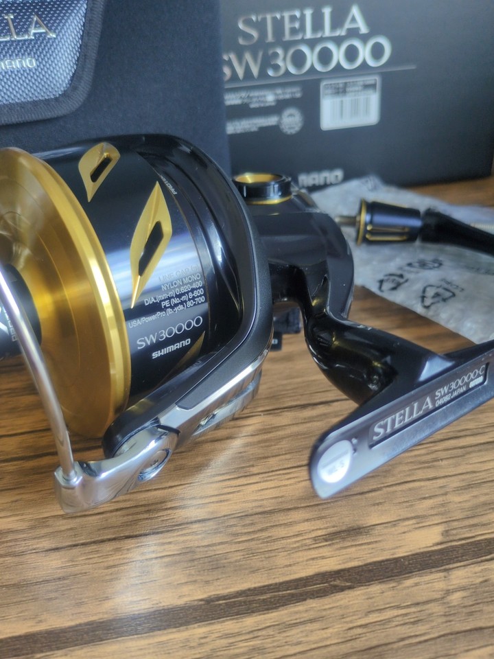 Shimano 20 Stella SW 30000 Spinning Fishing Reel w/ Box 4.4:1 Tested ...