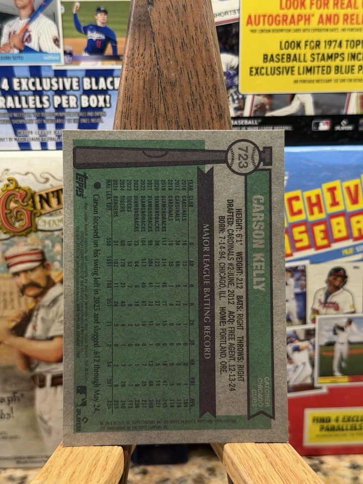 2025 Topps Heritage High Number SP - Carson Kelly #723 - Chicago Cubs ...