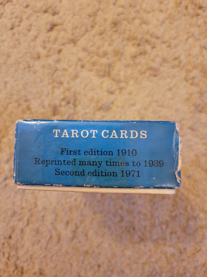 rider waite tarot cards used vintage, rare blushing fool deck 1972 (78 ...