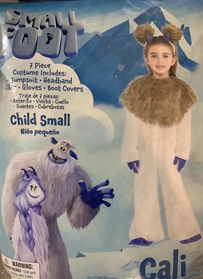 Small Foot Cali Child's Small (4-6) 7 Piece Costume - NWT Free Shipping ...