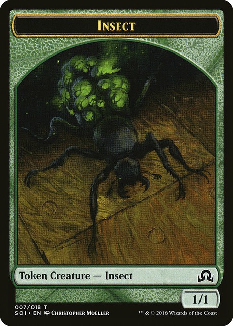 Insect Token 10x - Green - 1/1 - Moeller Art - MTG Magic NM | eBay