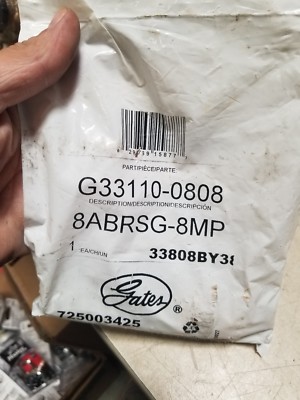 Gates Hose End Fitting G33110-0808 New | eBay