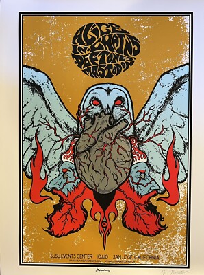 ALICE IN CHAINS VERY RARE AP AUTOGRAPHED CONCERT POSTER SAN JOSE 2010 ...
