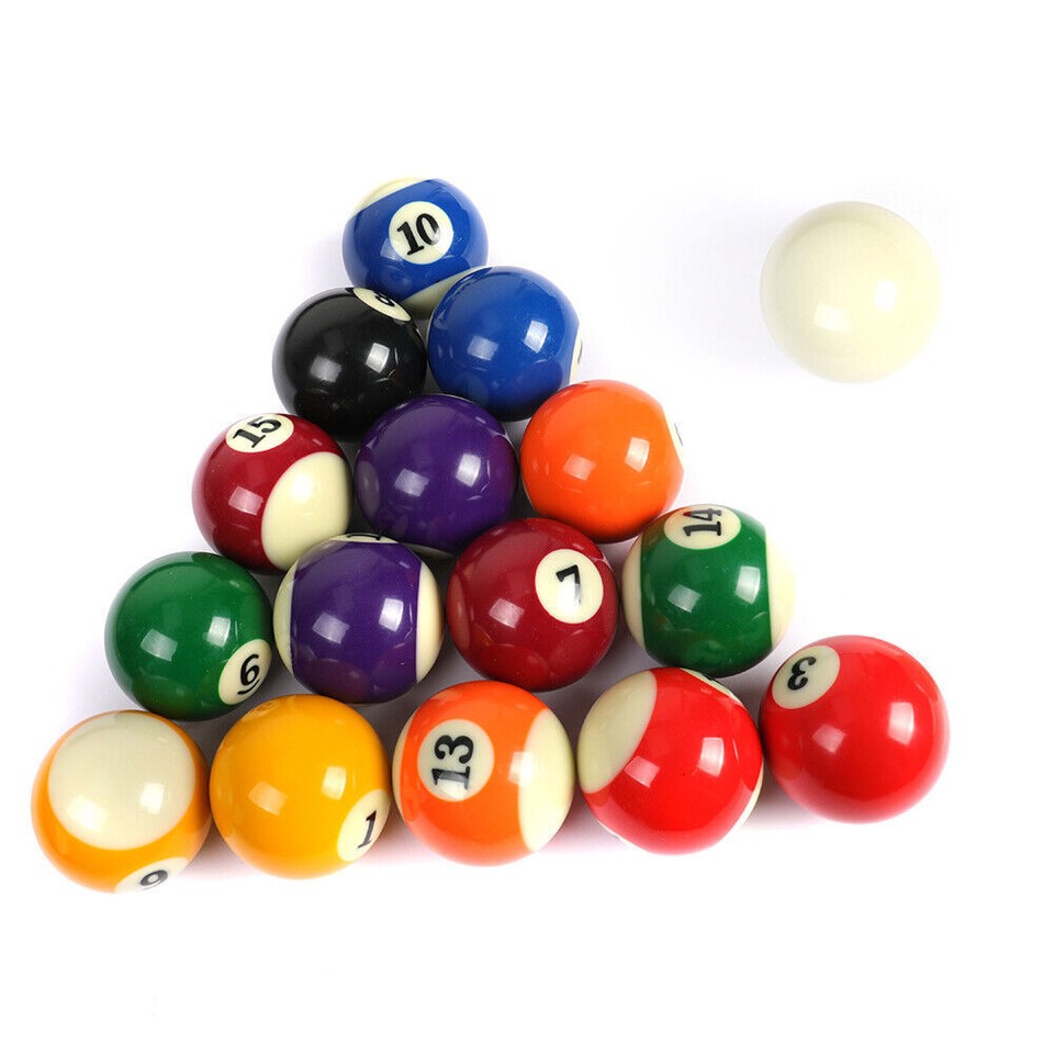 2-1/4" Billiard Balls Set 16 Piece Deluxe Games Pool Table Balls ...