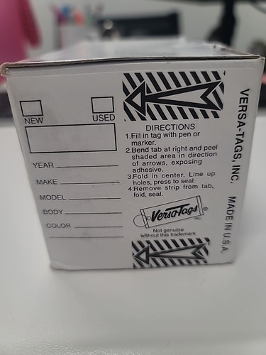 Versa-Tags Key Tags - White | eBay