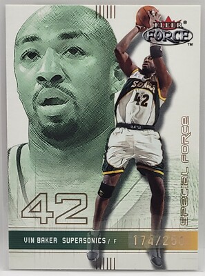 01-02 Fleer Force Vin Baker Special Force Parallel #174/250 ...