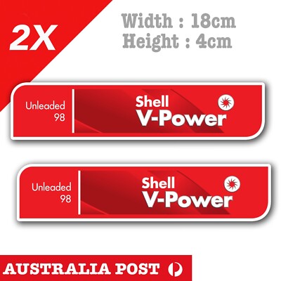 Shell V-Power Unleaded 98 Banner Decal Sticker | eBay Australia