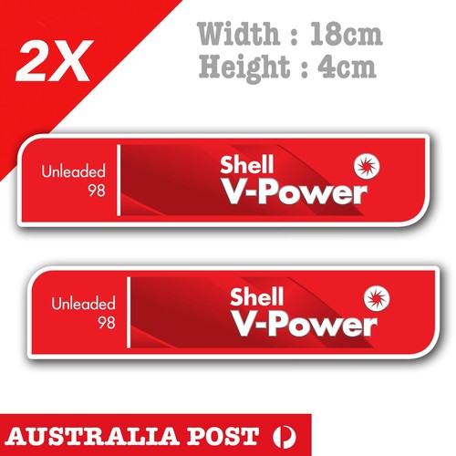 Shell V-Power Unleaded 98 Banner Decal Sticker | eBay Australia