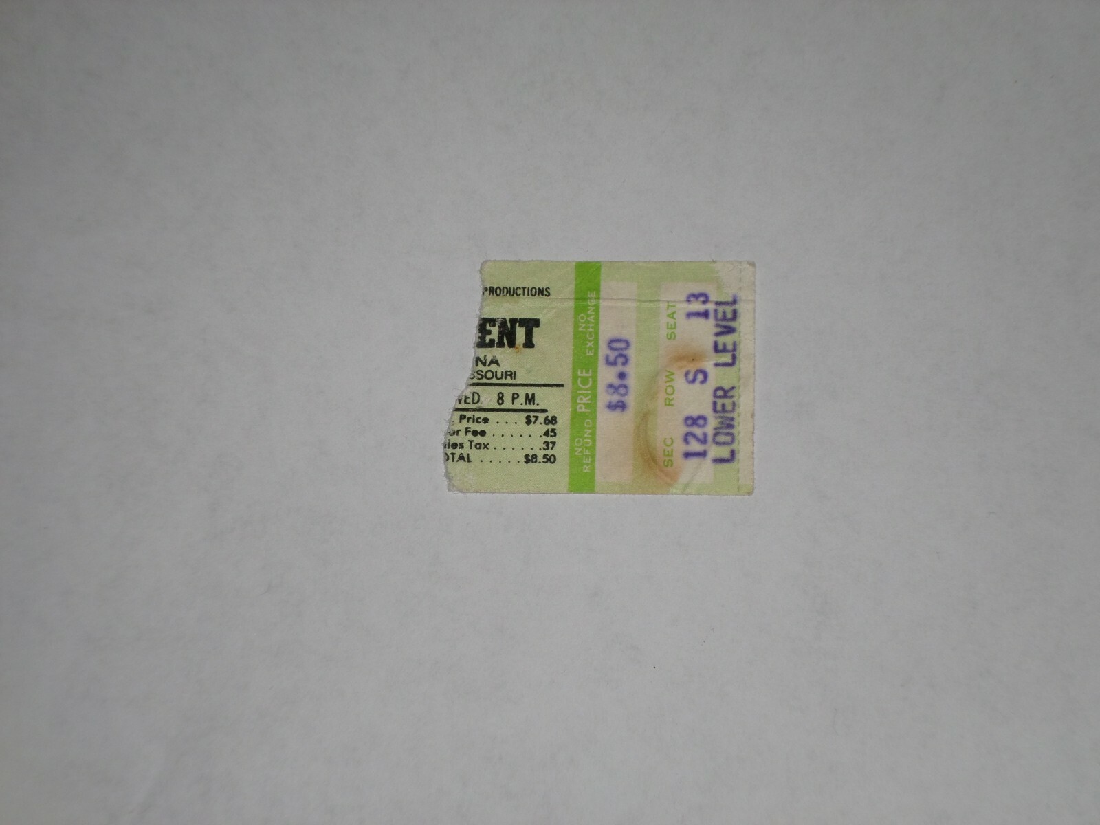 Ted Nugent Concert Ticket Stub-1980-Scream Dream Tour-Kemper Arena-MO ...