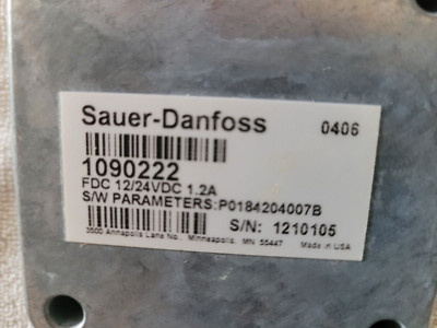 Sauer Danfoss, Hydraulic Fan Controller Valve m # 1090222 | eBay