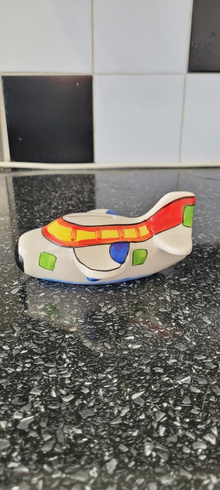 Ceramic Moneybox Small Jet Plane | eBay UK