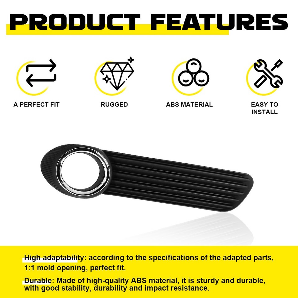 Fog Light Trim Bezel Cover W/ Chrome Ring For Toyota Avalon 2008-2010 ...