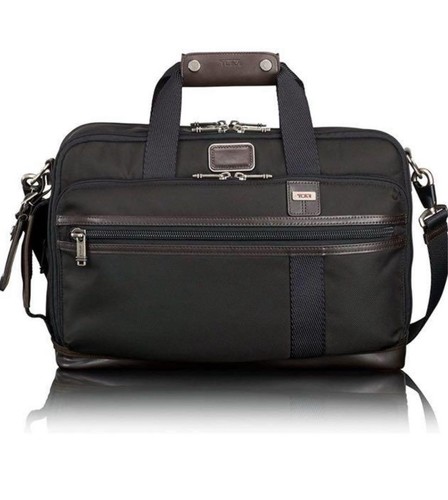 TUMI Grayson 3-Way Briefcase Backpack Black Nylon A4 Fits Used | eBay