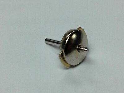 18Kt 18K White or Yellow Gold Earring 8.5MM Pousette Alpa W/ Dbl Notch ...