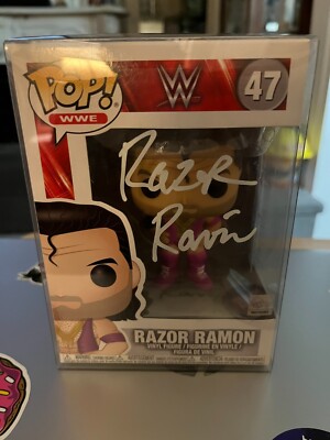 FUNKO POP! WWE #47 RAZOR RAMON AUTOGRAPHED SCOTT HALL | eBay
