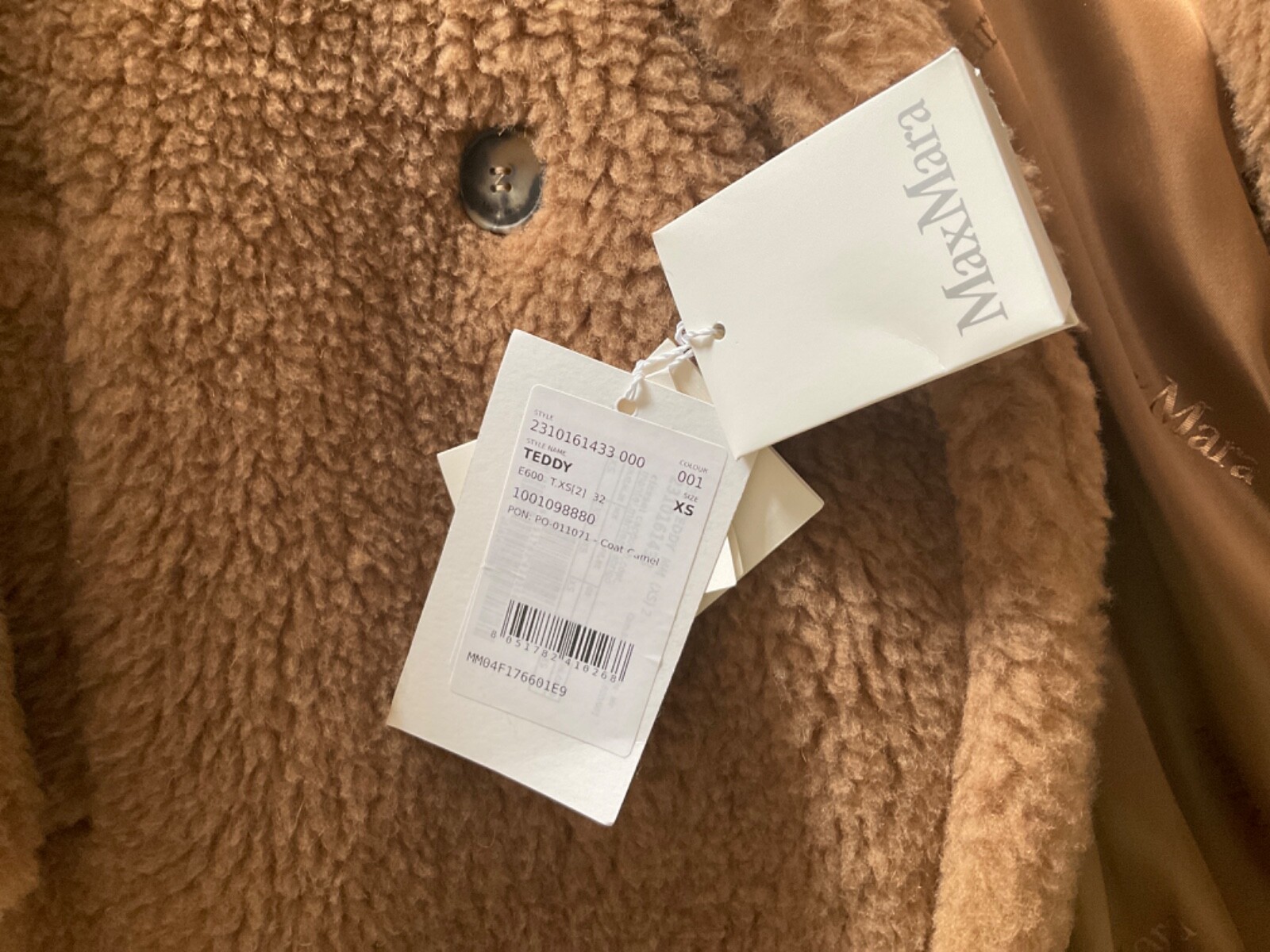 Max Mara Teddy Icon coat camel colour in size XS | eBay UK