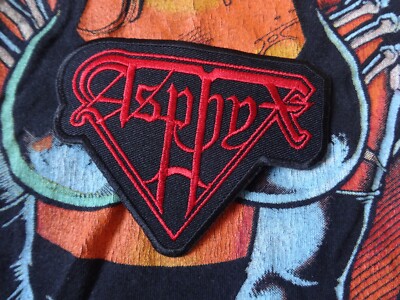 Asphyx Shape Patch Gestickt Death Metal Pestilence | eBay