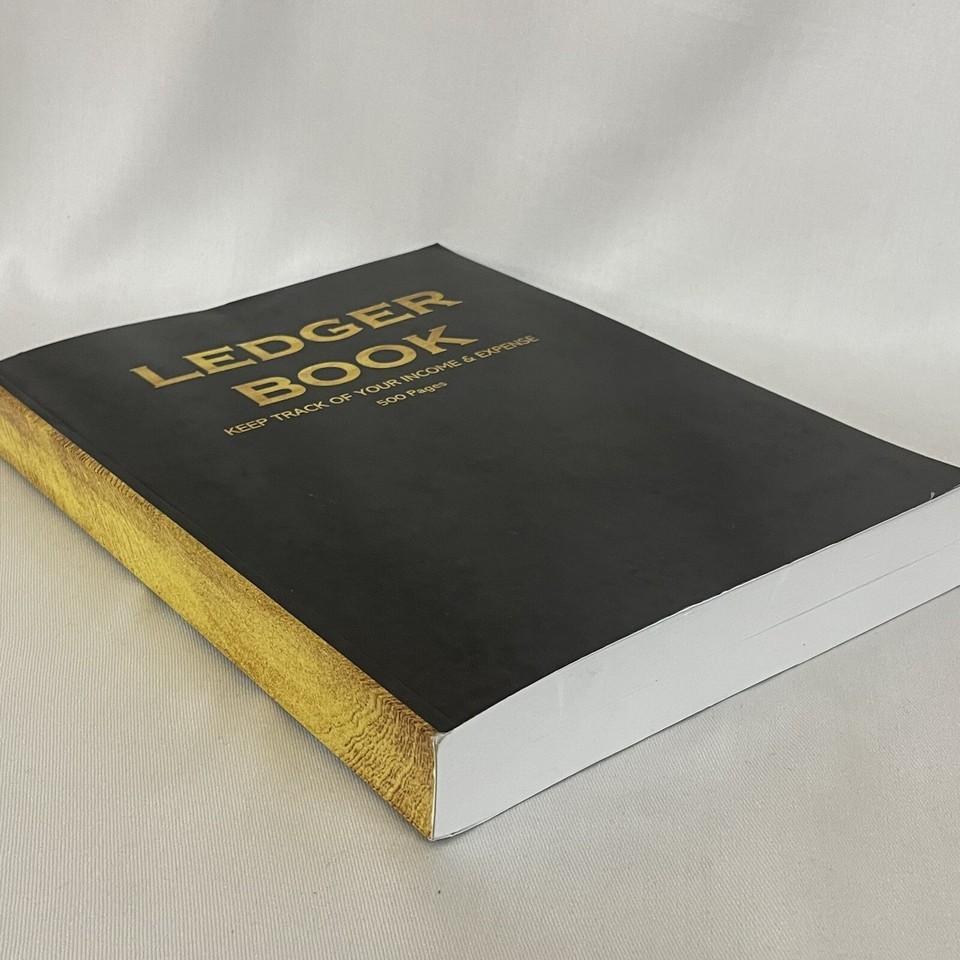 Ledger Book 500 Pages Accounting Log Notebook Tracker to Record Income ...
