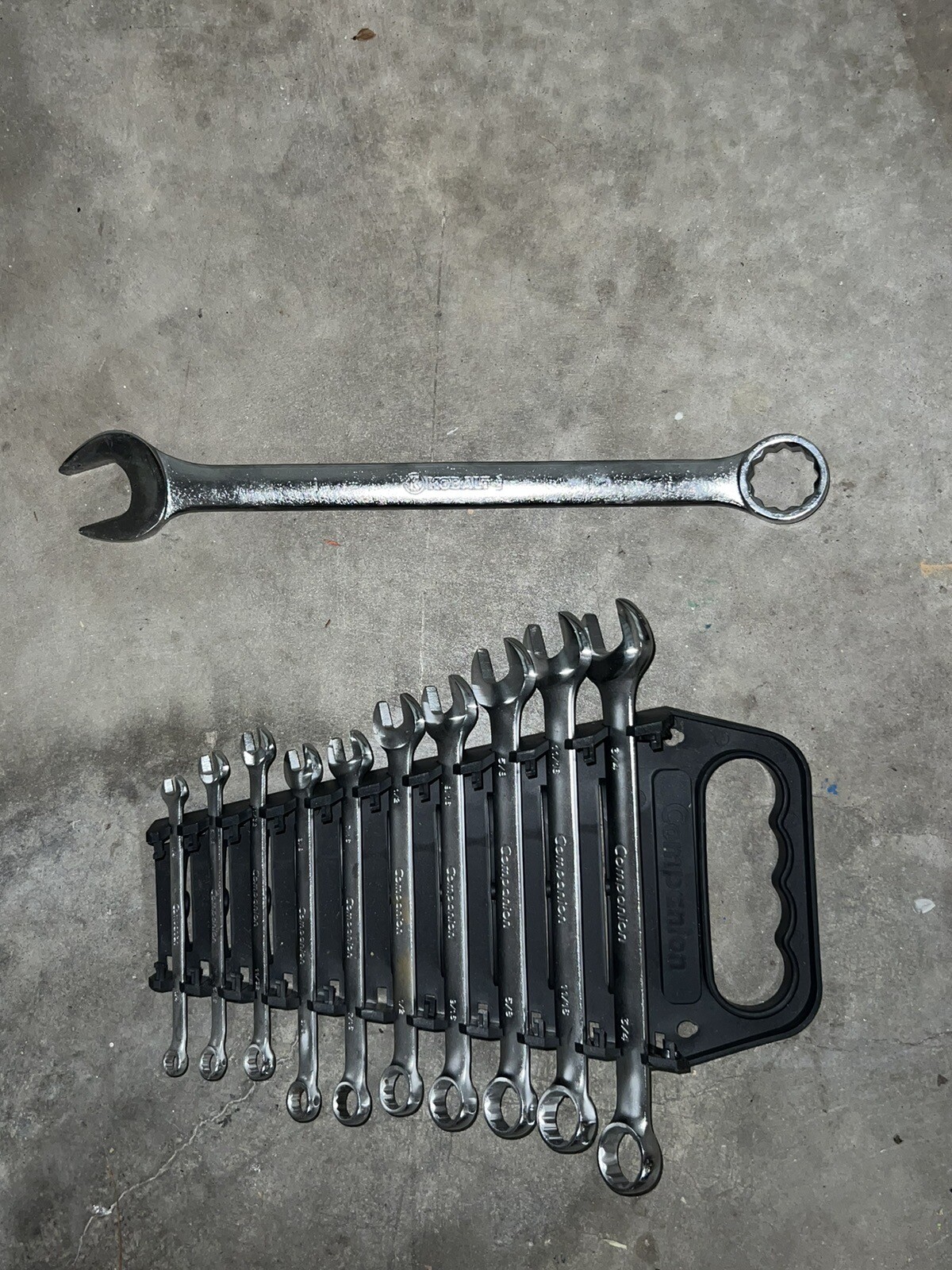 Vintage Sears Companion 9pc Drop Forged Combination Wrench Set 3/4' - 1 ...