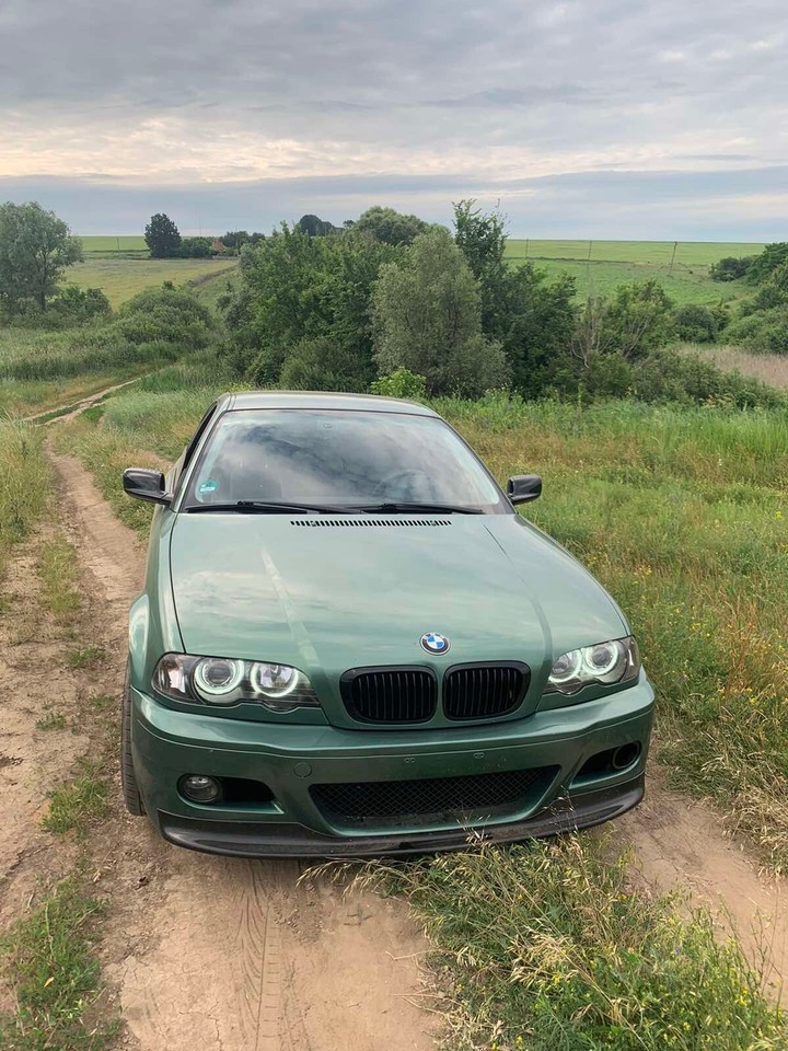 bmw E46 Front lip csl style M3 bumper Splitter spoiler ABS plastic ...