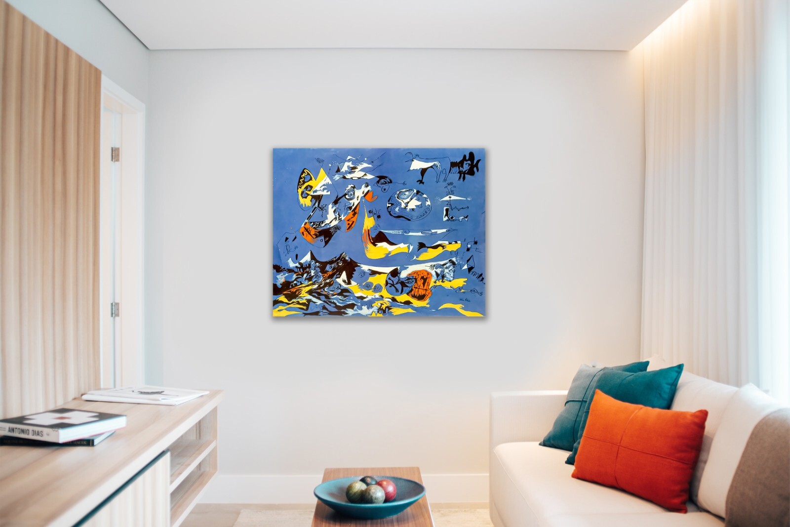 Jackson Pollock Blue Moby Dick CANVAS PAINTING ART PRINT WALL POSTER ...