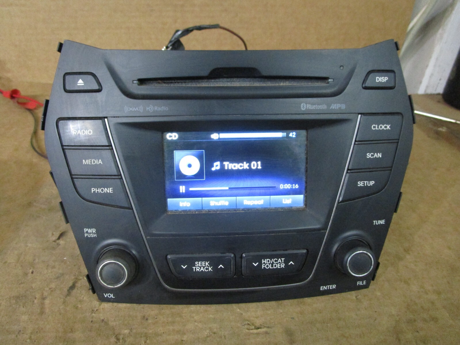 13 14 15 16 Hyundai Santa Fe Radio Stereo CD Player Receiver AM FM ...