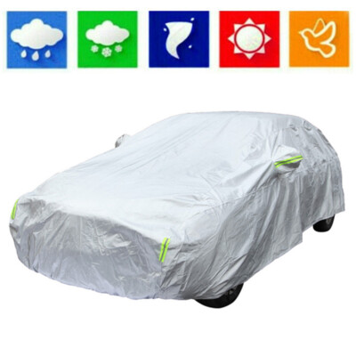Full Car Cover Waterproof Auto Protection Rain Snow Resistant Fits ...