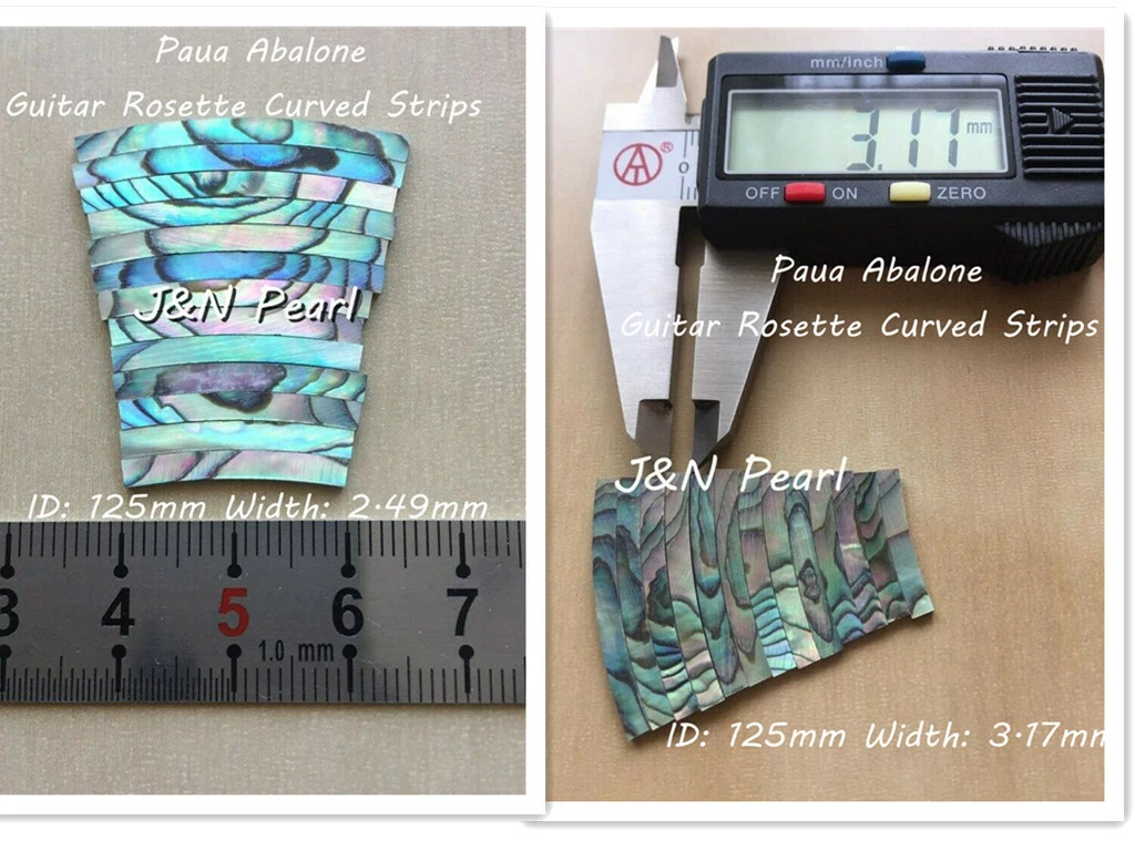 Kala Ukuleles Ukulele Rosette Paua Abalone Shell Curved Strips Sound ...