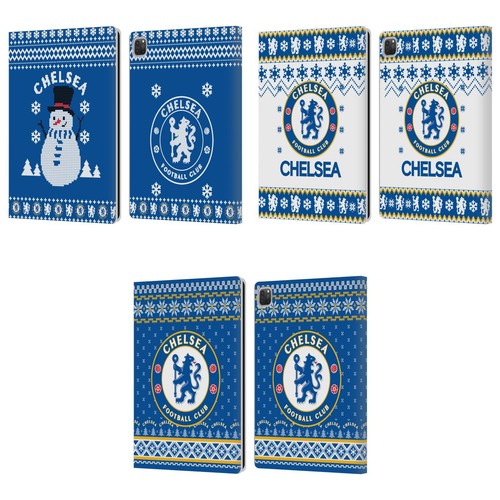 OFFICIAL CHELSEA FOOTBALL CLUB CHRISTMAS JUMPER LEATHER BOOK CASE FOR ...