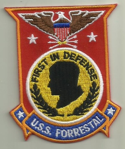 USS FORRESTAL CV59 U.S.NAVY PATCH AIRCRAFT CARRIER SAILOR SOLDIER ...